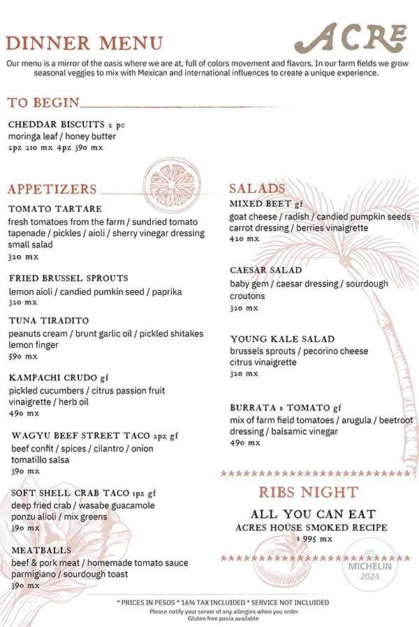 Acre Restaurant & Cocktail Bar - Acre Resort