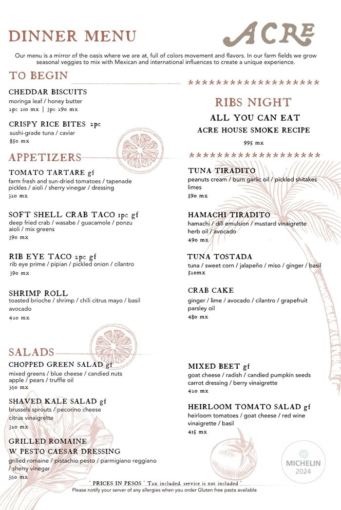 Acre Restaurant & Cocktail Bar - Acre Resort