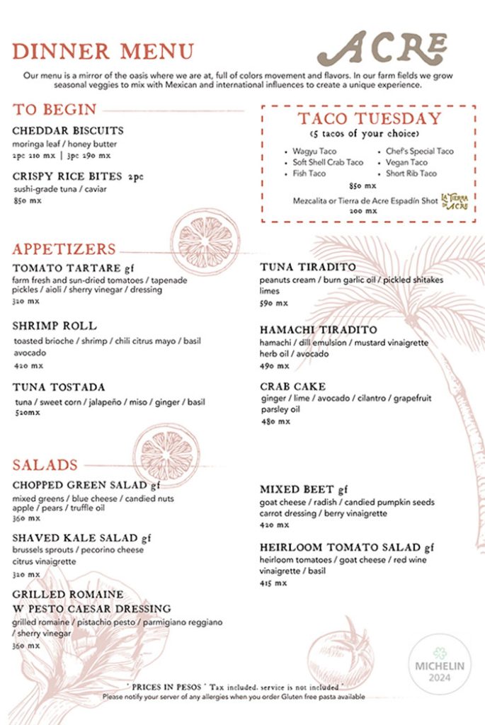 Acre Restaurant & Cocktail Bar - Acre Resort