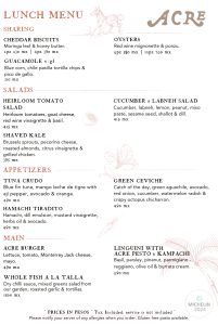 Acre Restaurant & Cocktail Bar – Español - Acre Resort