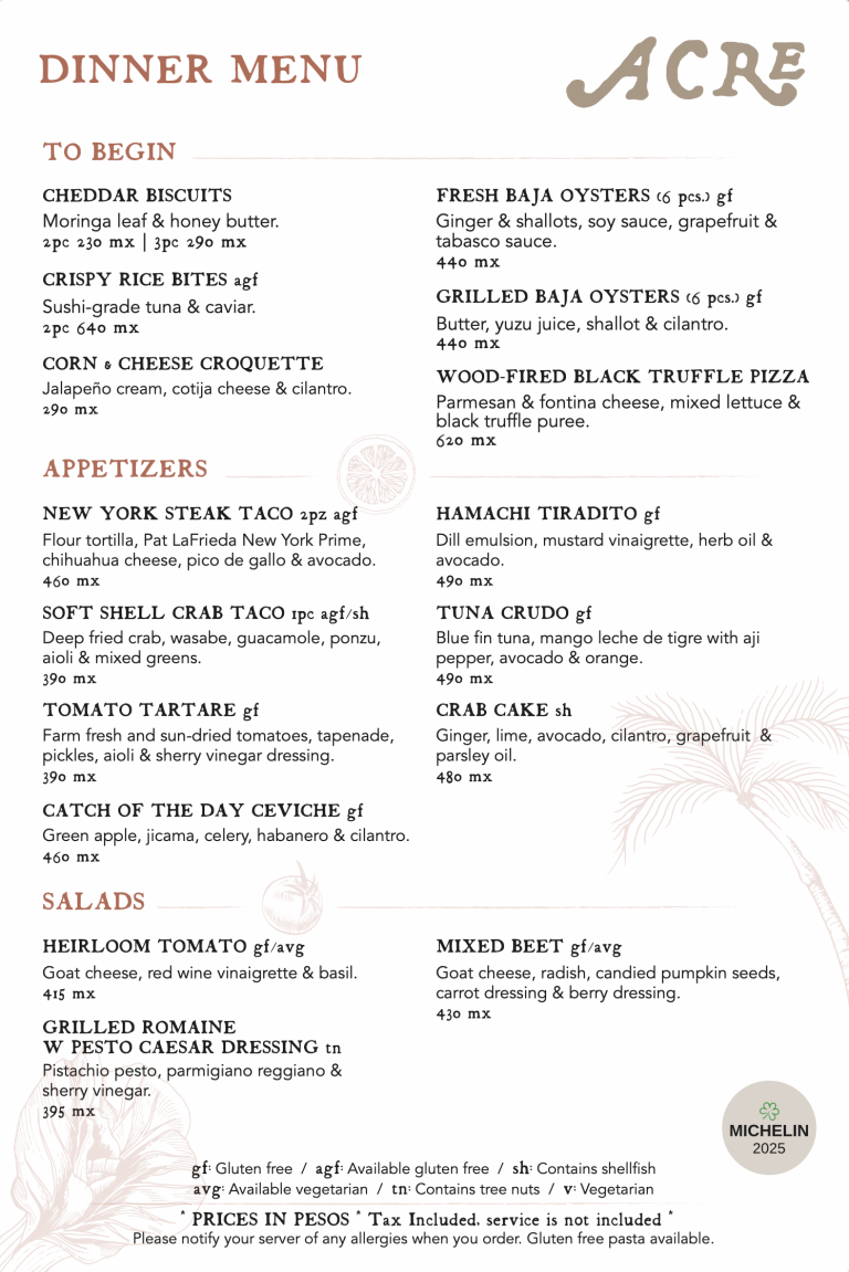 Acre Restaurant & Cocktail Bar - Acre Resort