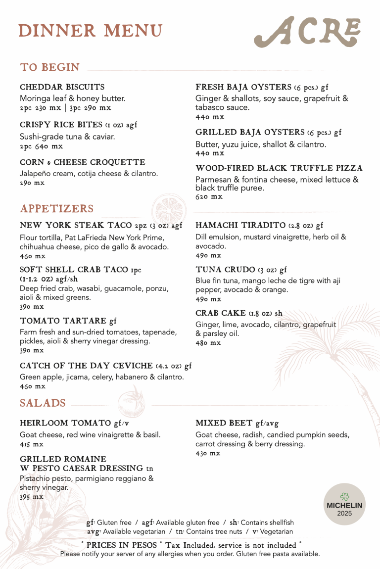 Acre Restaurant & Cocktail Bar - Acre Resort