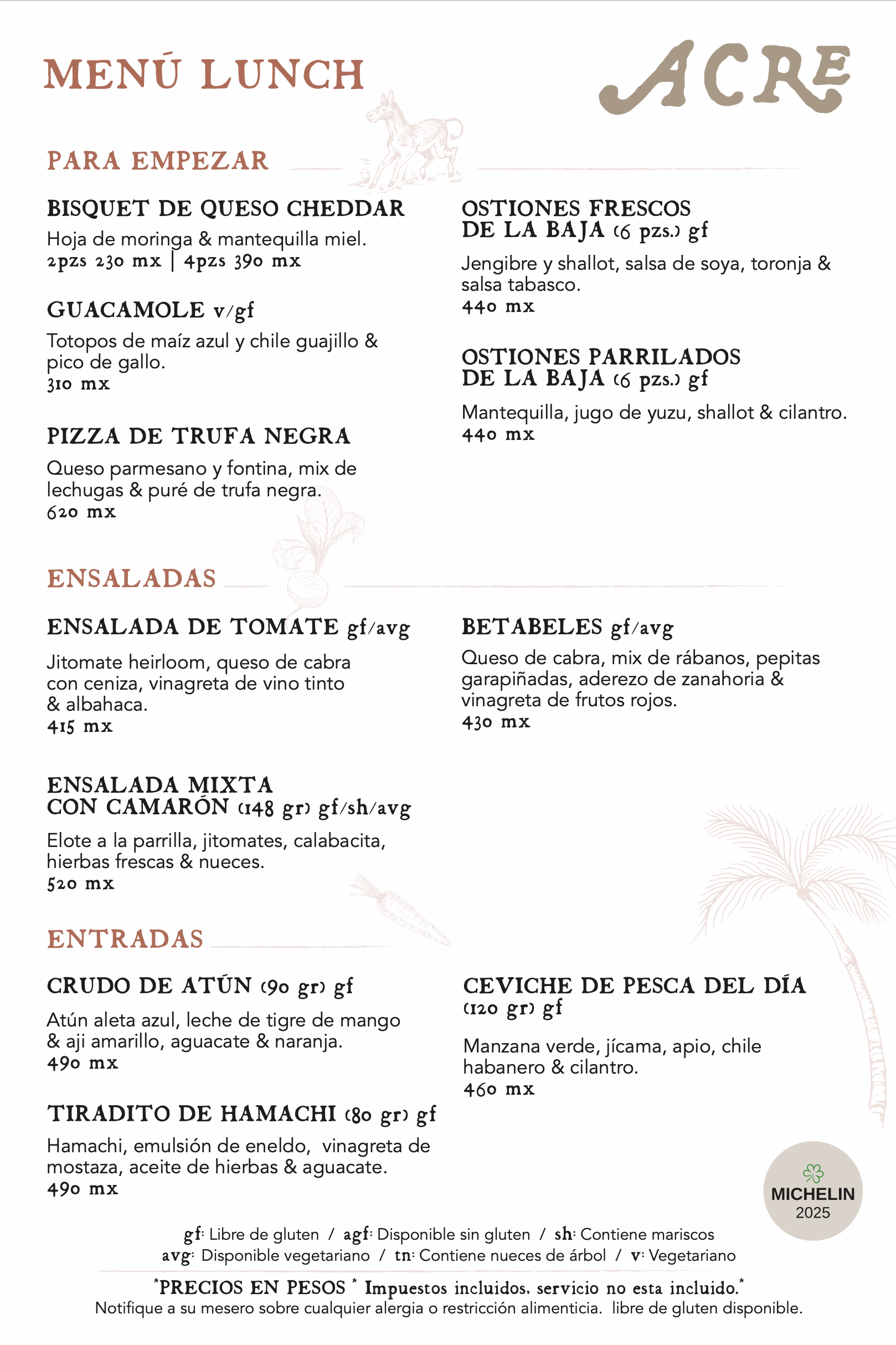 Acre Restaurant & Cocktail Bar – Español - Acre Resort